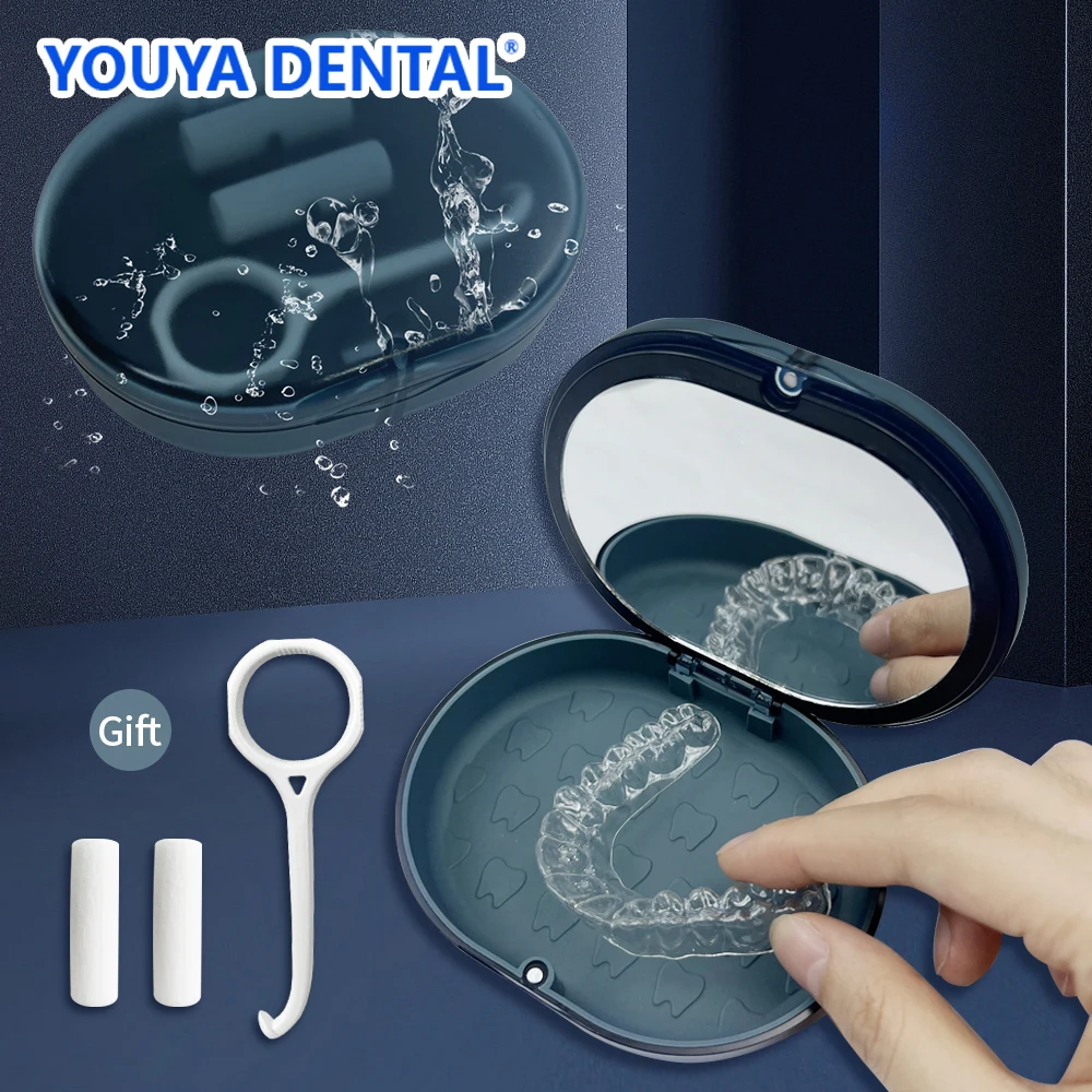 Dental-Aligner-Case-Invisible-Denture-Cleaning-Tooth-Storage-Mouth ...