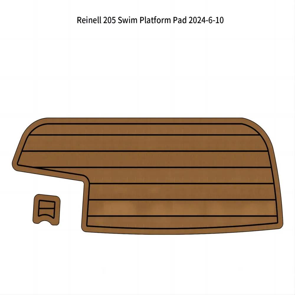 Reinell-205-Swim-Platform-Pad-Boat-EVA-Teak-Deck-Floor-Mat-SeaDek ...