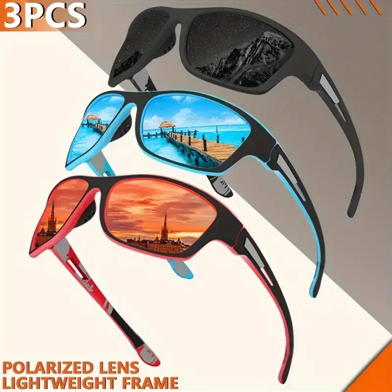 3pcs-Polarized-Sports-Sunglasses-For-Men-With-Retro-Design-Perfect-For ...