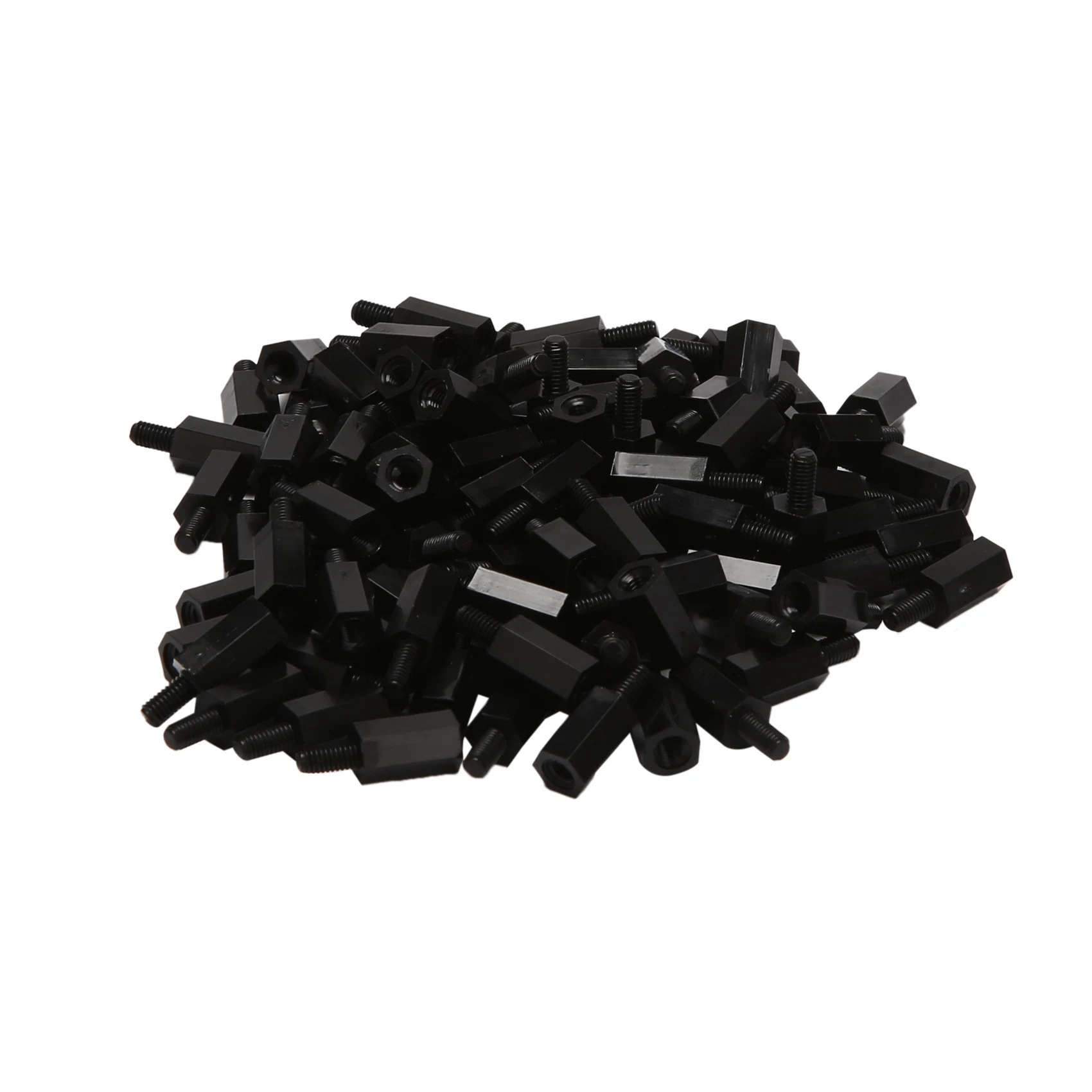 100-Pcs-M3-10mm-6mm-Nylon-Spacer-Hex-Stand-Off-Pillar-Hex-Spacers ...