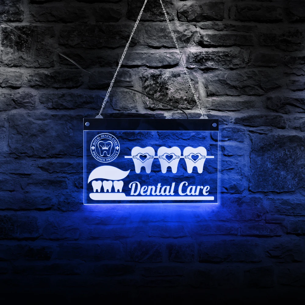 Dentist Dental Care LED Neon Sign Dental Hygienist Office Bedroom ...