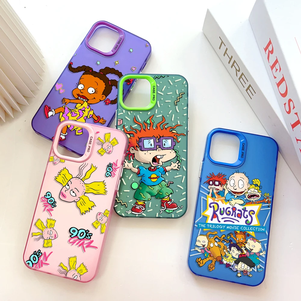 Cartoon-Funny-Cute-R-Rugrats-Phone-Case-for-IPhone-13-12-11-15-14-Pro ...