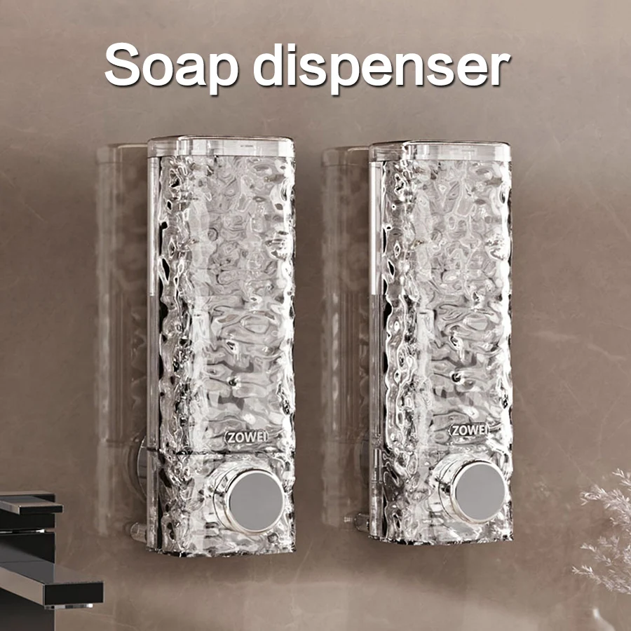 1Pcs-Wall-Mounted-Soap-Dispenser-Manual-Home-Bathroom-Foam-Squeeze ...