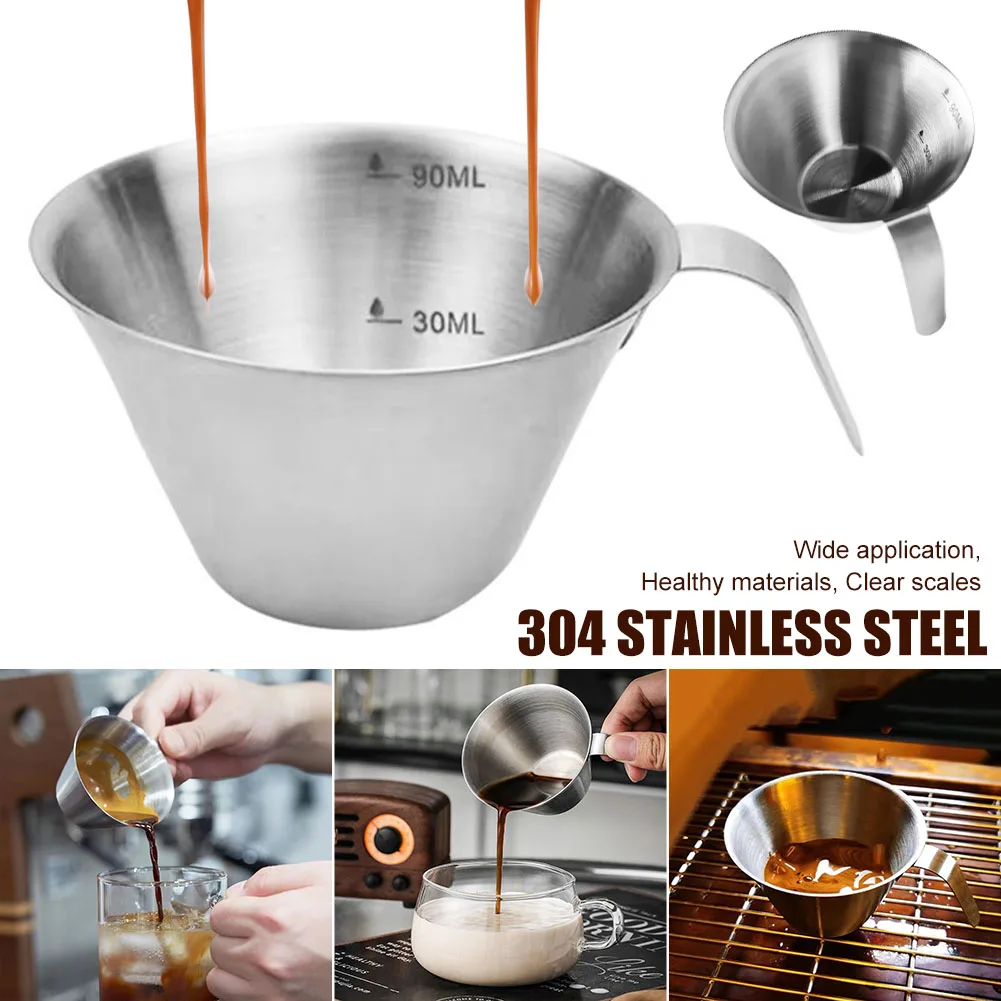 Household-Coffee-Measuring-Cup-Stainless-Steel-Small-Coffee-Milk ...