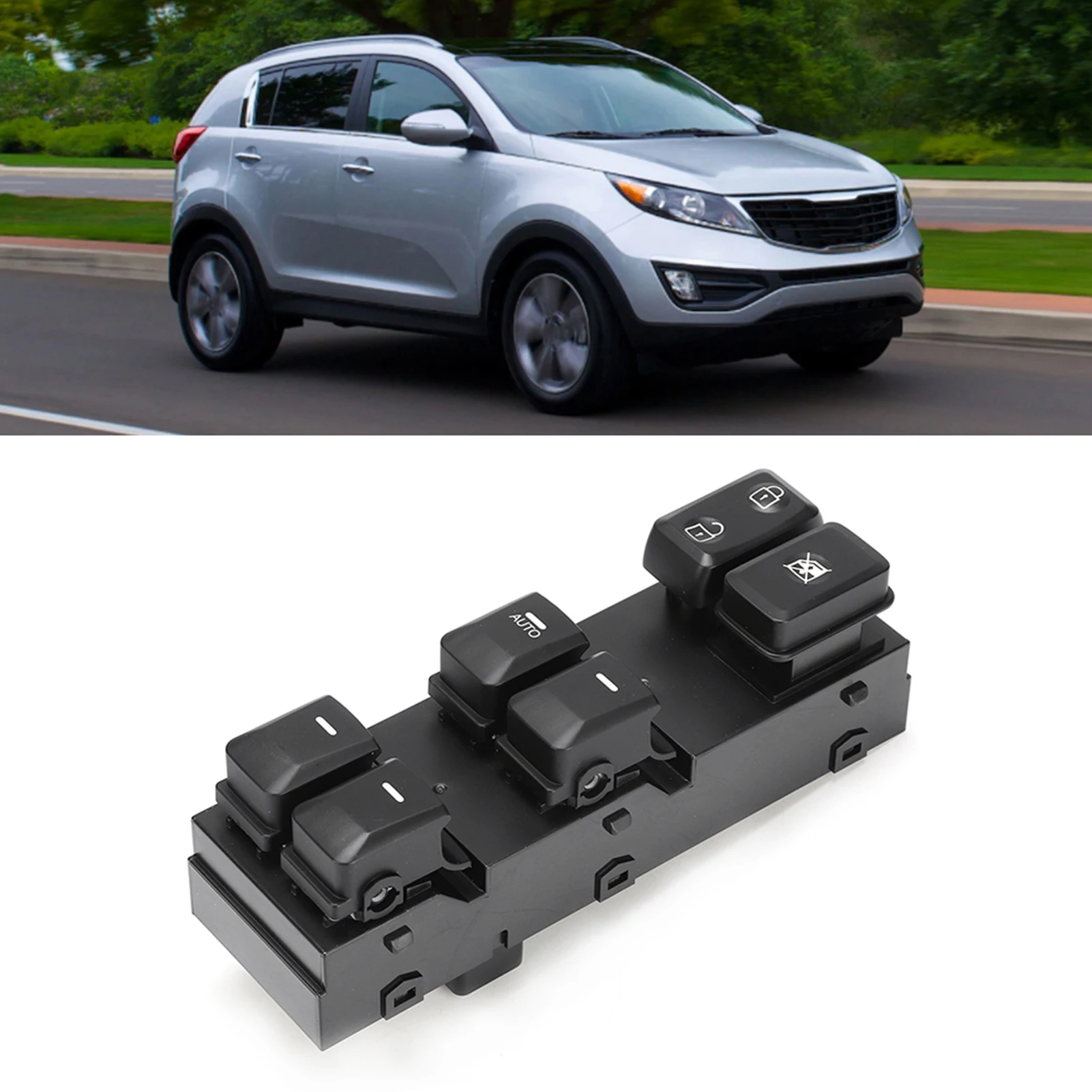 93570-3W450 Car Left Front Power Window Switch Button Fits for Sportage ...