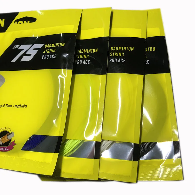 50 pecs/lot TAAN Badminton strings,TB75 strings,tenstion 22 27 lbs|bg65 ...