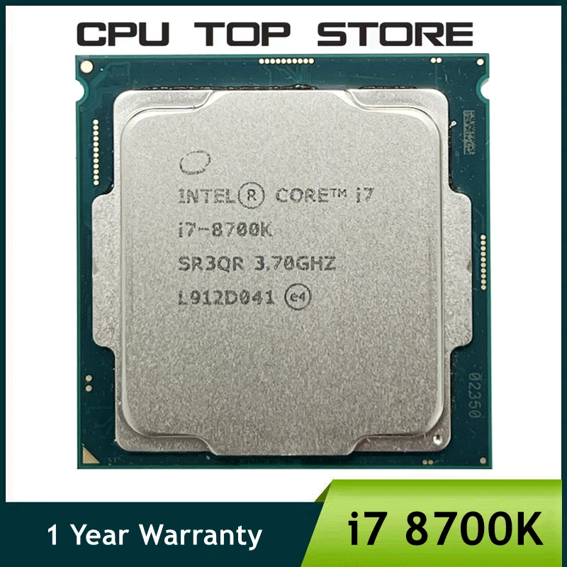 Used Core i7 8700K 3.7GHz Six-Core Twelve-Thread CPU Processor 12M 65W LGA 1151 without Cooler ...