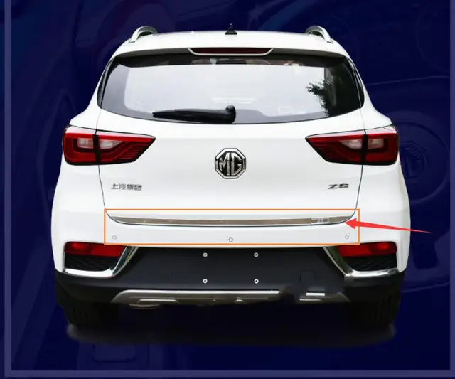 For Mg Zs 2017 -2018 CHROME REAR TRUNK TAILGATE BACK DOOR LID COVER ...