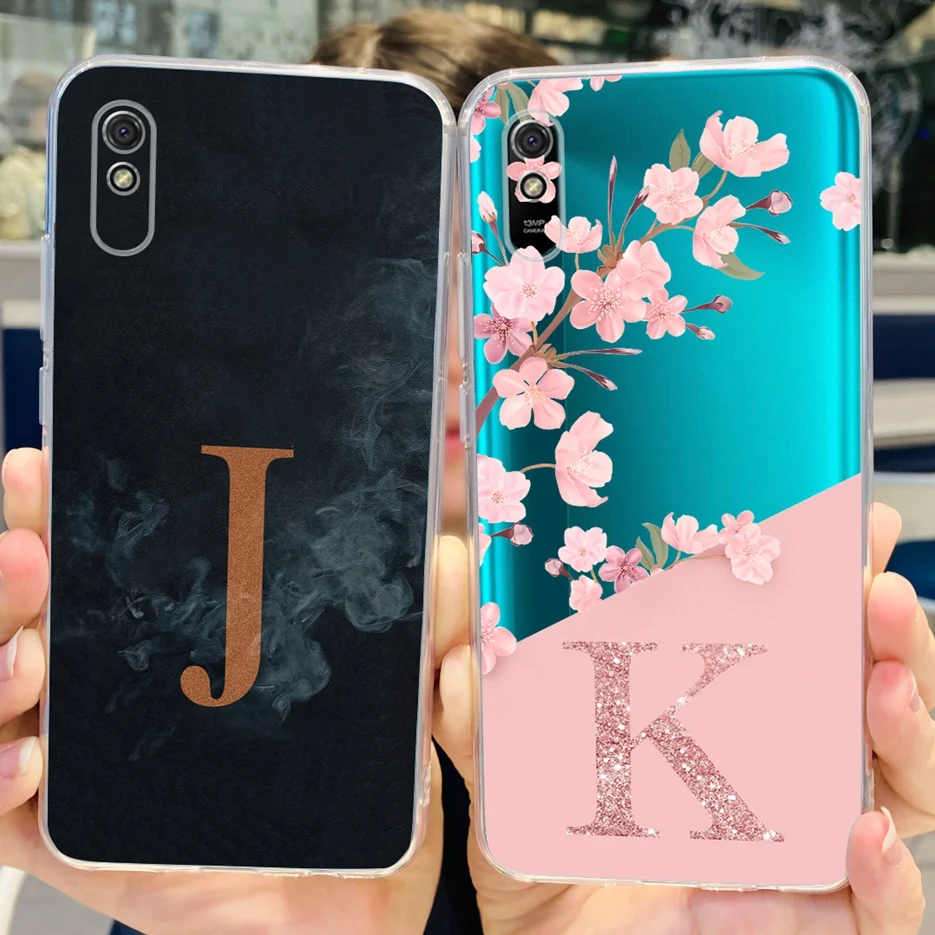 For-Xiaomo-Redmi-9A-Case-Redmi-9AT-New-Letters-Cover-Clear-Silicone ...