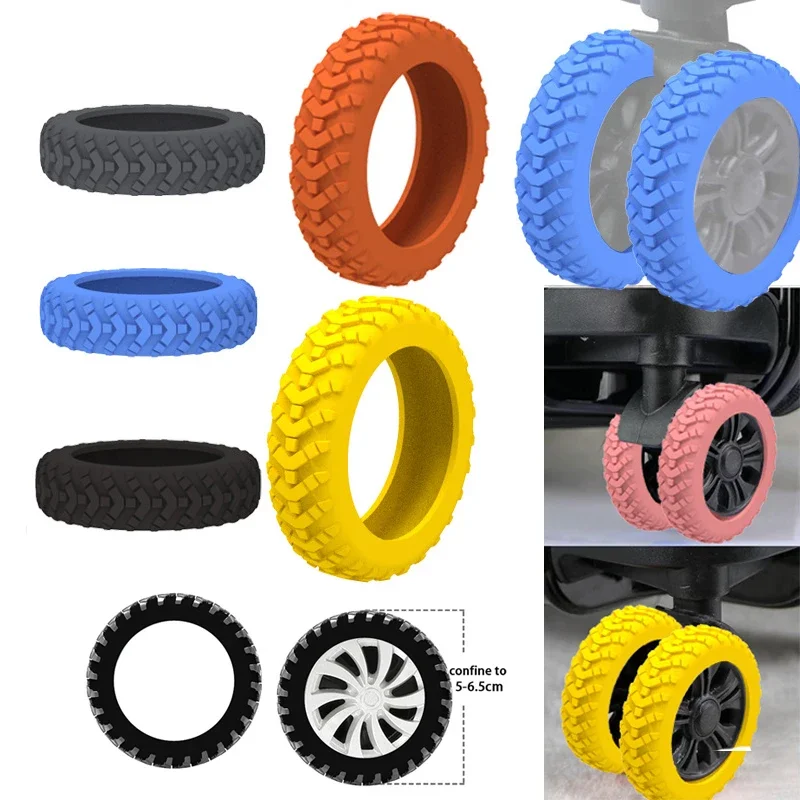 Luggage-Wheel-Covers-for-Suitcase-New-Upgrade-Silicone-Thicken-Texture ...