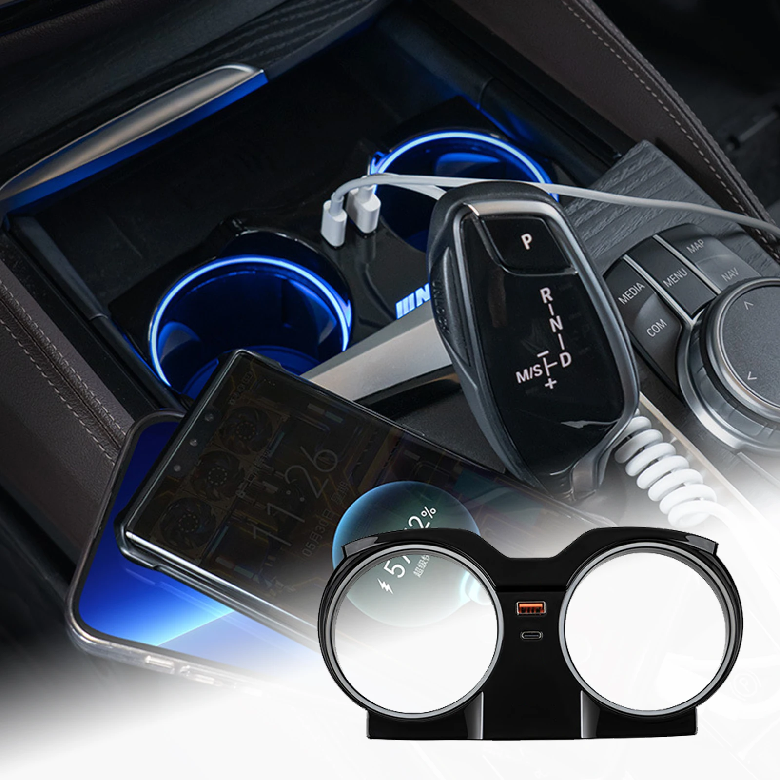 For BMW 3 4 5 6 Series GT G30 G20 X3 X4 G01 G02 Fast Charger USB Shunt ...