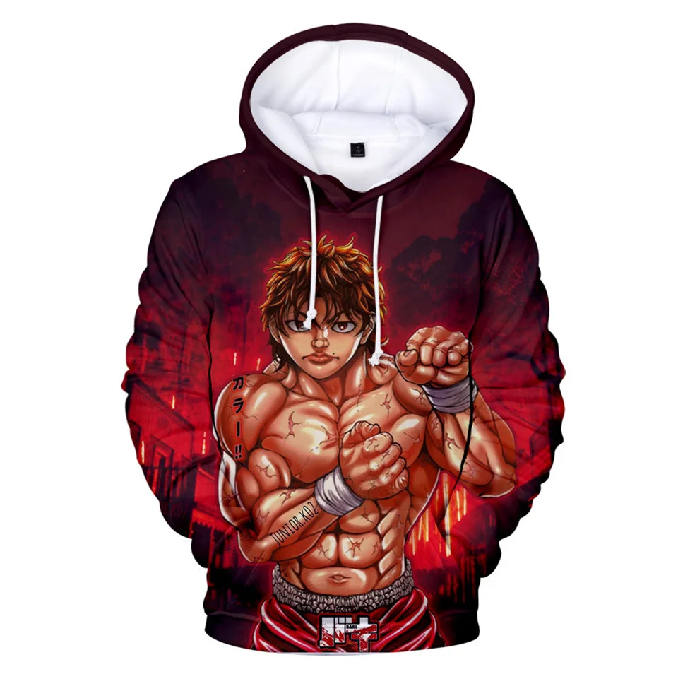 Japan-Anime-Grappler-Baki-Hanma-Yujiro-Dou-Manga-Man-Woman-Hoodie ...