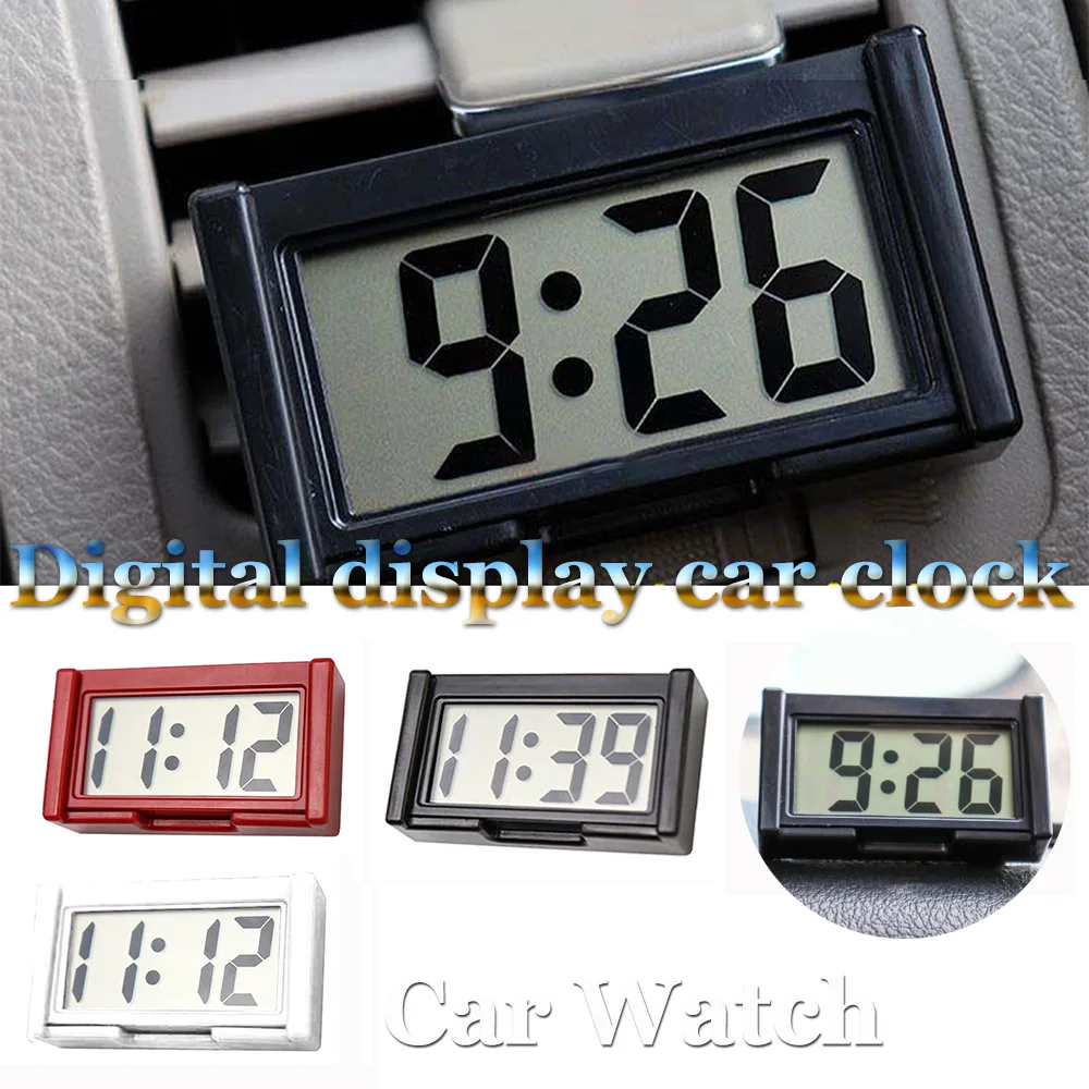 Mini-Car-Dashboard-Digital-Clock-Vehicle-Self-Adhesive-Clock-With-LCD ...