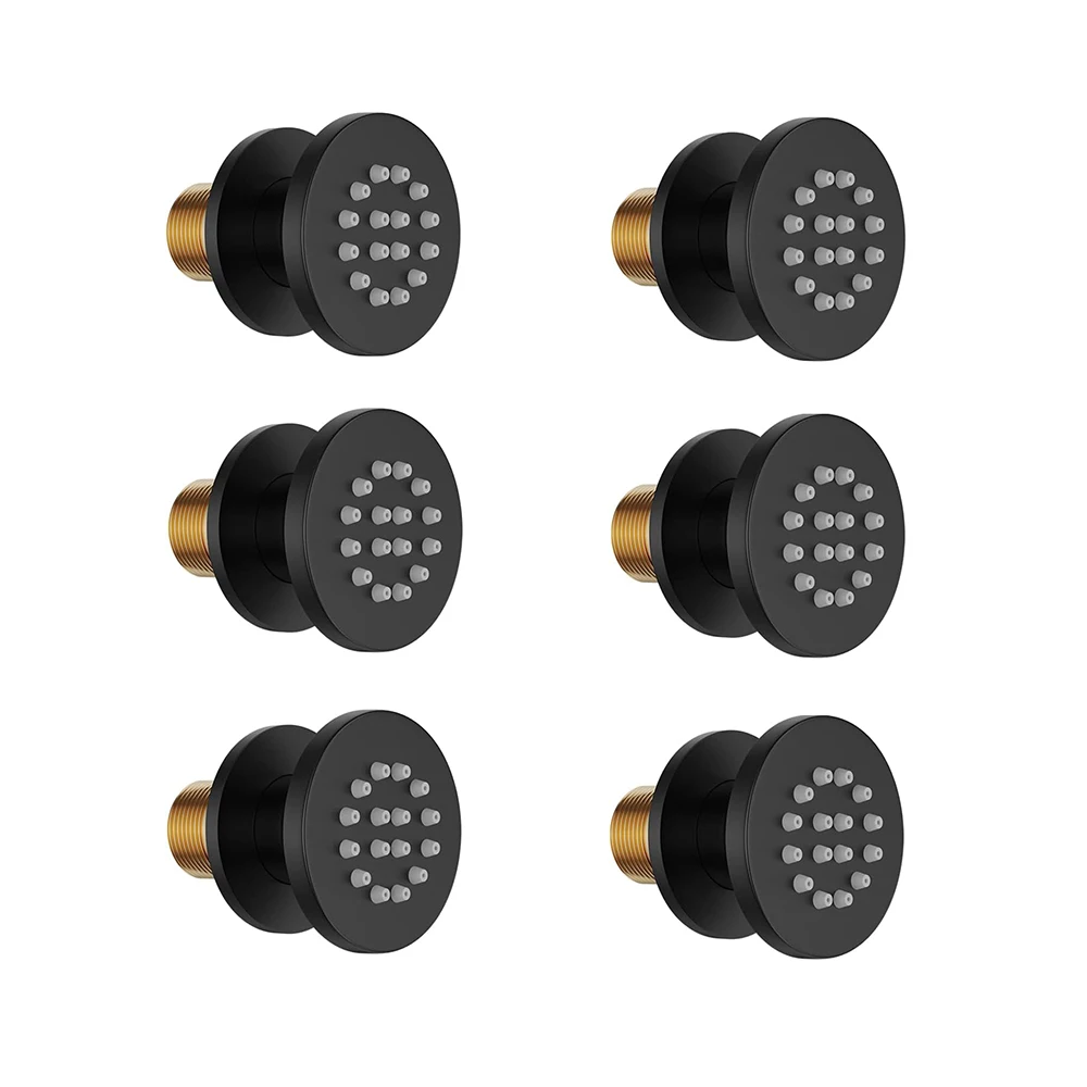 Round-Brass-Shower-Body-Spray-Jets-Shower-Head-Spa-Massage-Jet-Acess ...