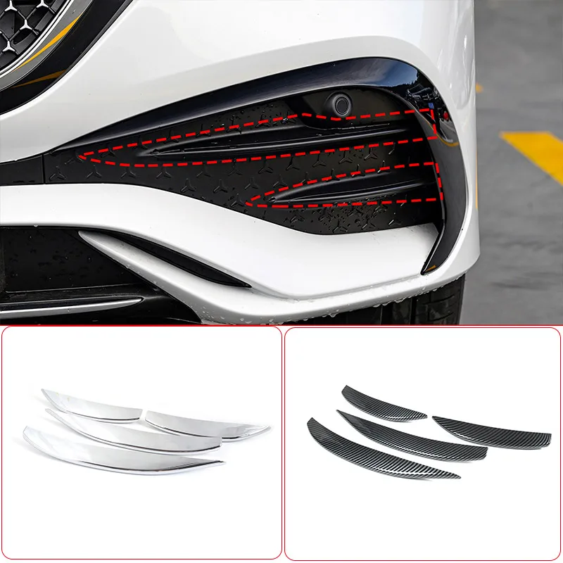 For-Mercedes-Benz-E-Class-W214-2024-ABS-Chrome-Carbon-fiber-Car-Front ...