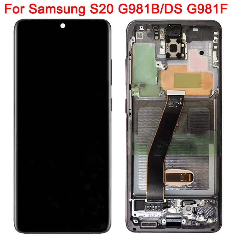 Super Amoled G981b Lcd For Samsung Galaxy S20 5g Display With Frame 6 ...