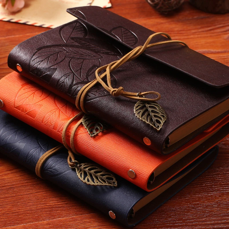 A6-Retro-Leather-Loose-leaf-Notebook-Leaf-Strap-Portable-Travel-Record ...