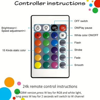 LED Strip for Room Decoration TV Backlight Bluetooth Remote LED 1m 2m ...