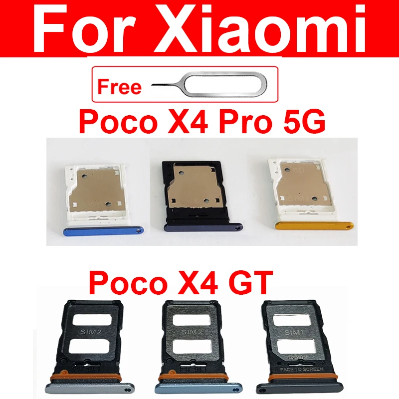 Sim Card Tray For Xiaomi Poco X4 GT X4 Pro 5G SIM Card Slot Micro SD ...