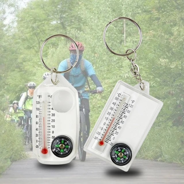 Mini Compasses Keyring Clip Keychain for Outdoor Hiking Camping ...