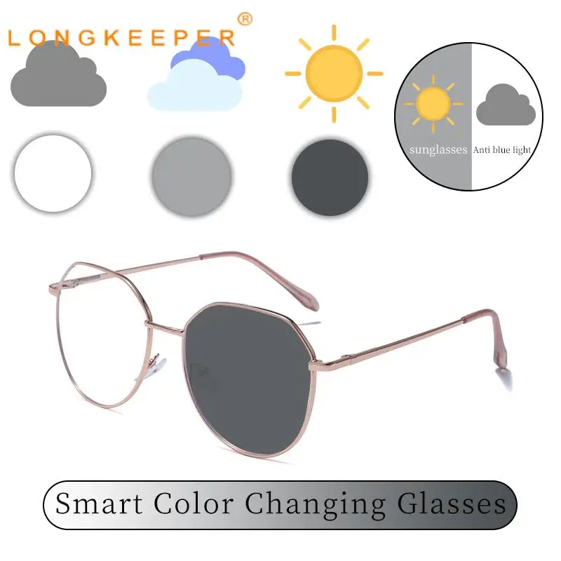 Long Keeper 2023 Fashion Transparent Computer Anti Blue Light Glasses ...