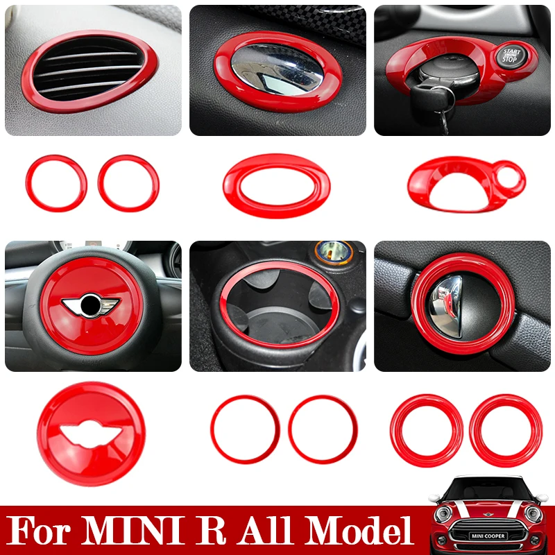 Car ABS Plastic Decorative Cover Interior Modification Sticker For BMW ...