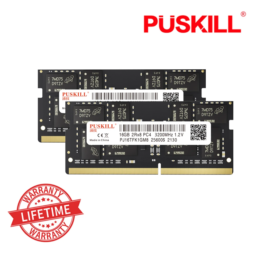 Memória PUSKILL-DDR4 RAM para laptop, 16GB, 8GB, 4GB, 3200MHz, 2666MHz ...