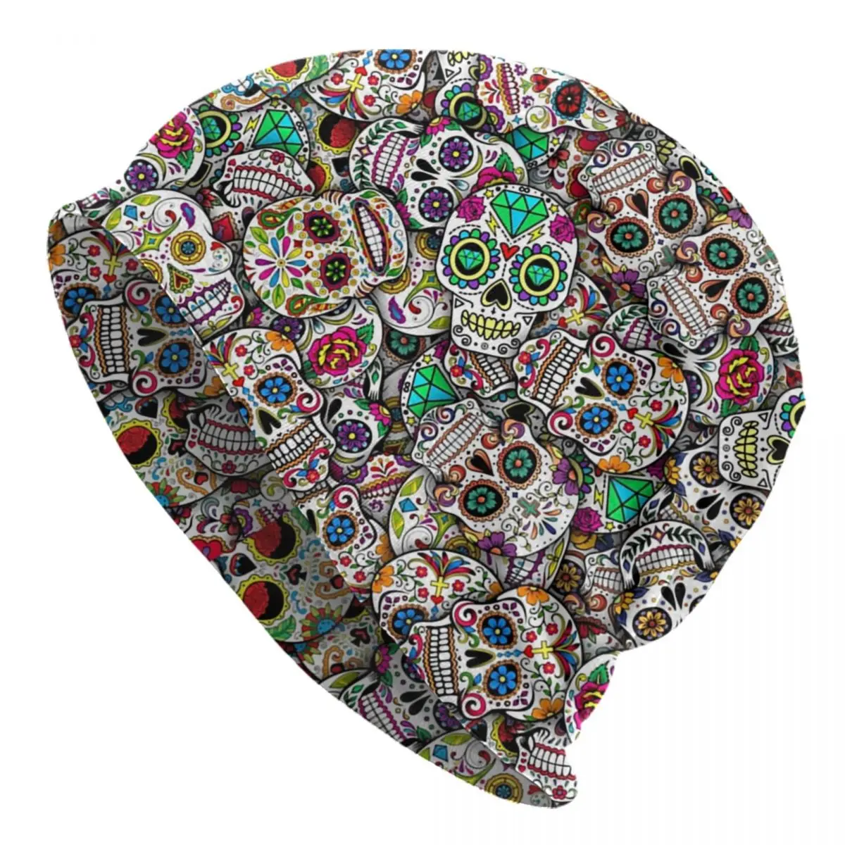 Mexican-Sugar-Skulls-Skullies-Beanies-Caps-Hip-Hop-Winter-Warm-Women ...