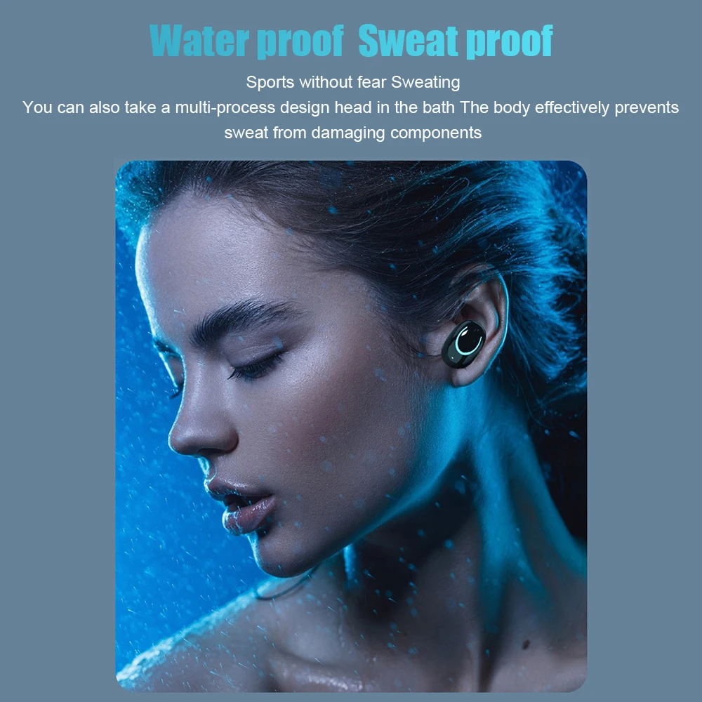 X10 TWS Bluetooth 5.2 Earphones In-Ear Wireless Headphone Stereo Sports ...