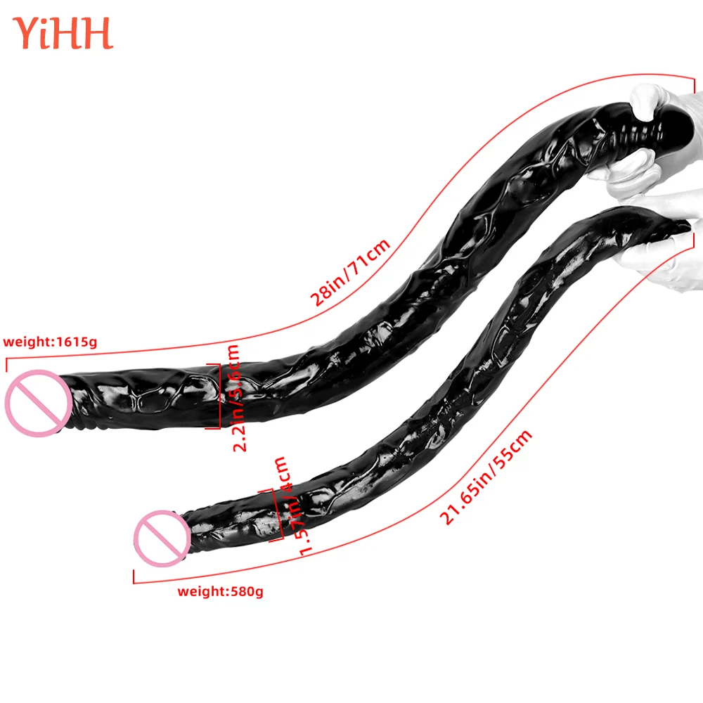71cm-55cm-Super-Long-Anal-Dildo-Sex-Toys-for-Women-Lesbian-Double-Ended ...