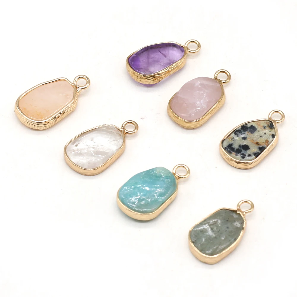 Quartz Stone Earring Accessories | Amethyst Stone Pendant | Stone ...