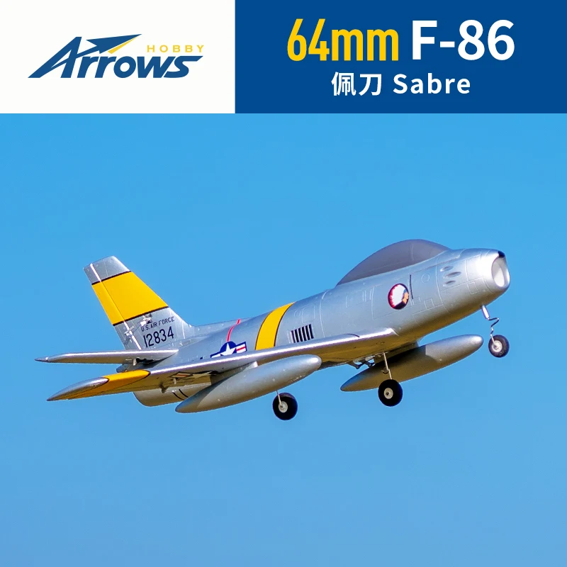 Blue-Arrows-64mm-F86-F-86-PNP-RC-Airplane-Ducted-Fan-Jet-Model-Fixed ...