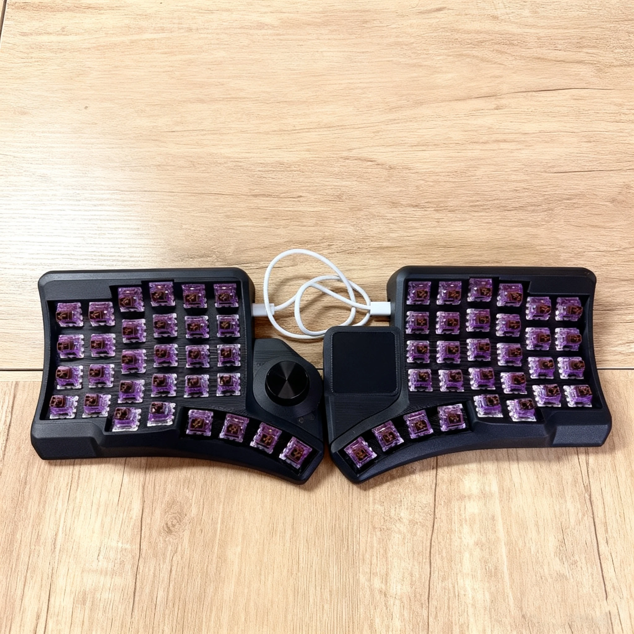 Ergohaven HPD V2 Curved Split Keyboard Kit Wired Trackball Keyboard ...