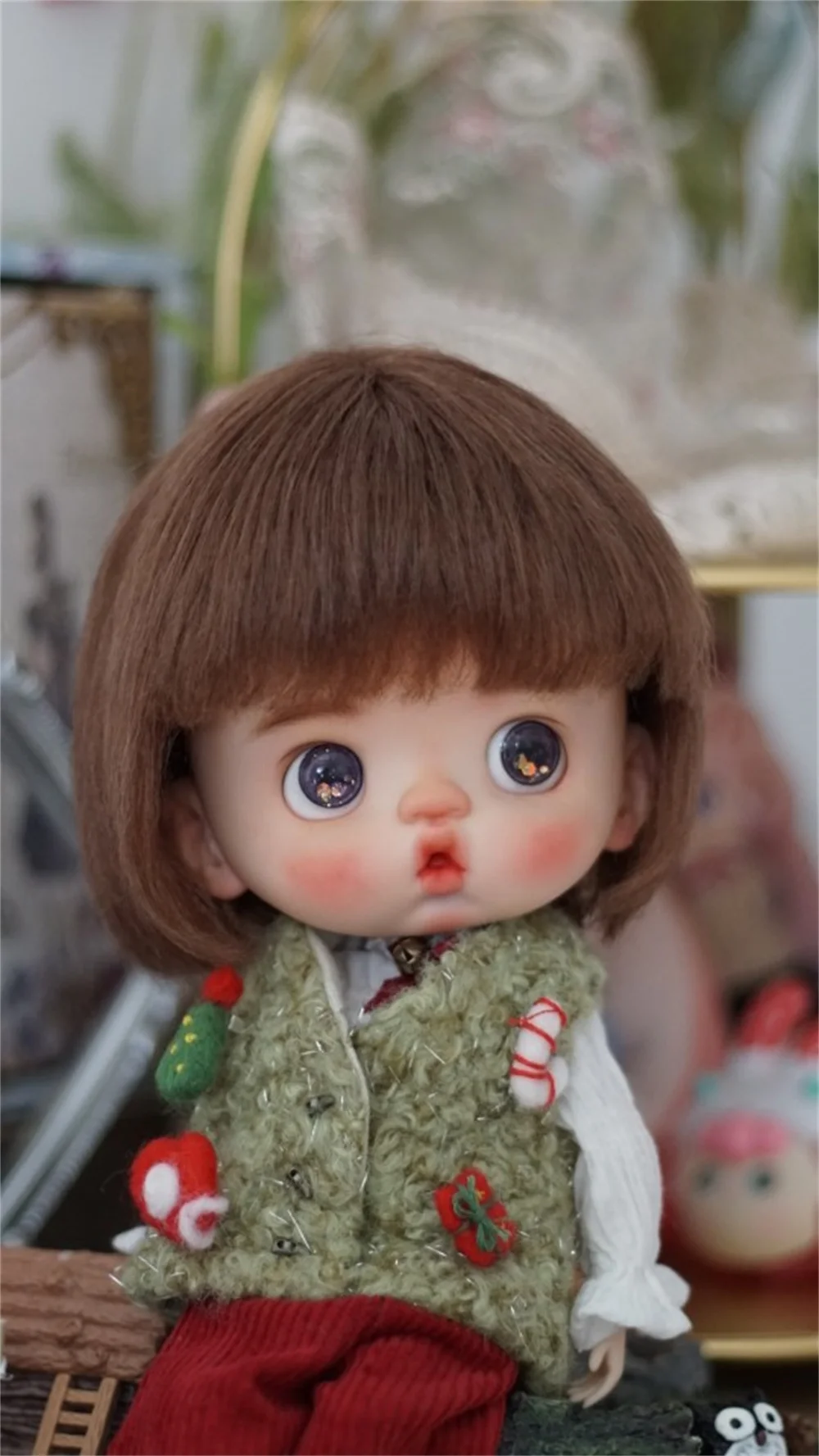 Bjd-big-head-nods-huhu-shouts-qbaby-Big-head-series-Short-hair-wig ...