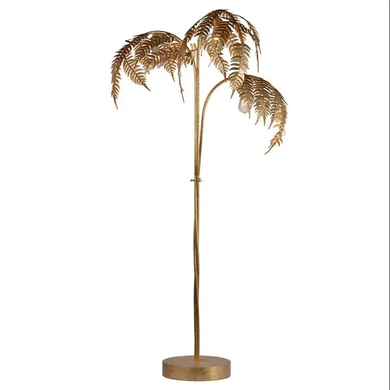 180cm-Metal-Palm-Tree-Floor-Lamp-with-Golden-Finish-3-Light-Gold ...