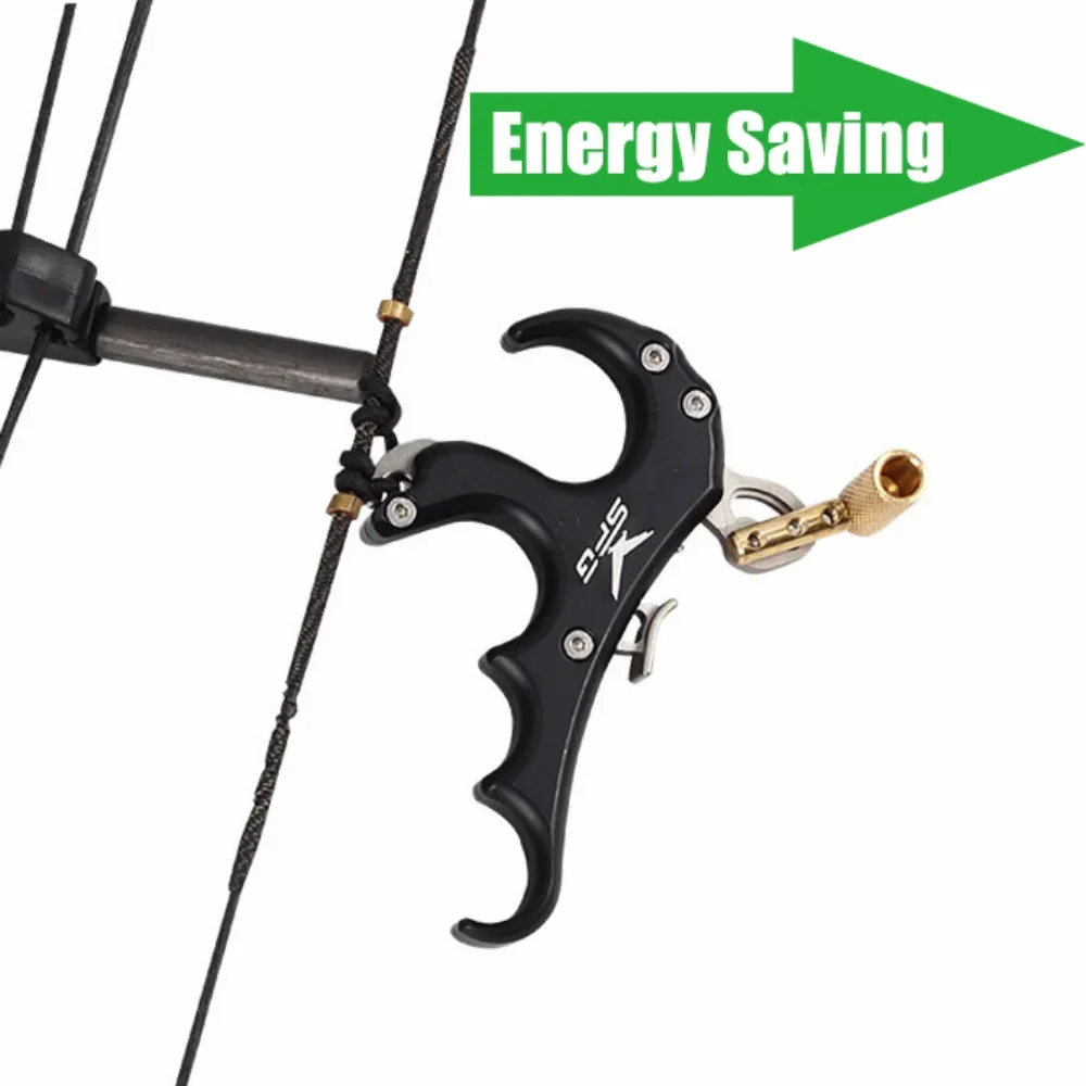 4-Finger-Compound-Bow-Release-Aids-Archery-Accessories-Aluminum-Alloy ...
