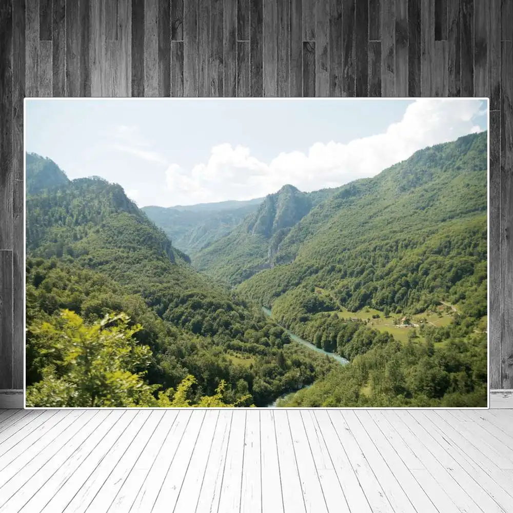 Green-Forest-River-Landscape-Photography-Backdrops-Decoration-Cloudy ...