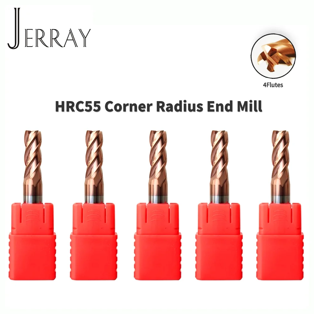 HRC55-4Flutes-Tungsten-carbide-End-Mill-with-Corner-Radius-CNC-R-Bull ...