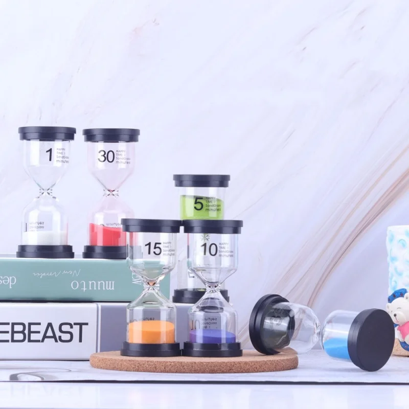 1-60-Minutes-Colorful-Mini-Hourglass-Creativity-Sand-Clock-Children-Do ...