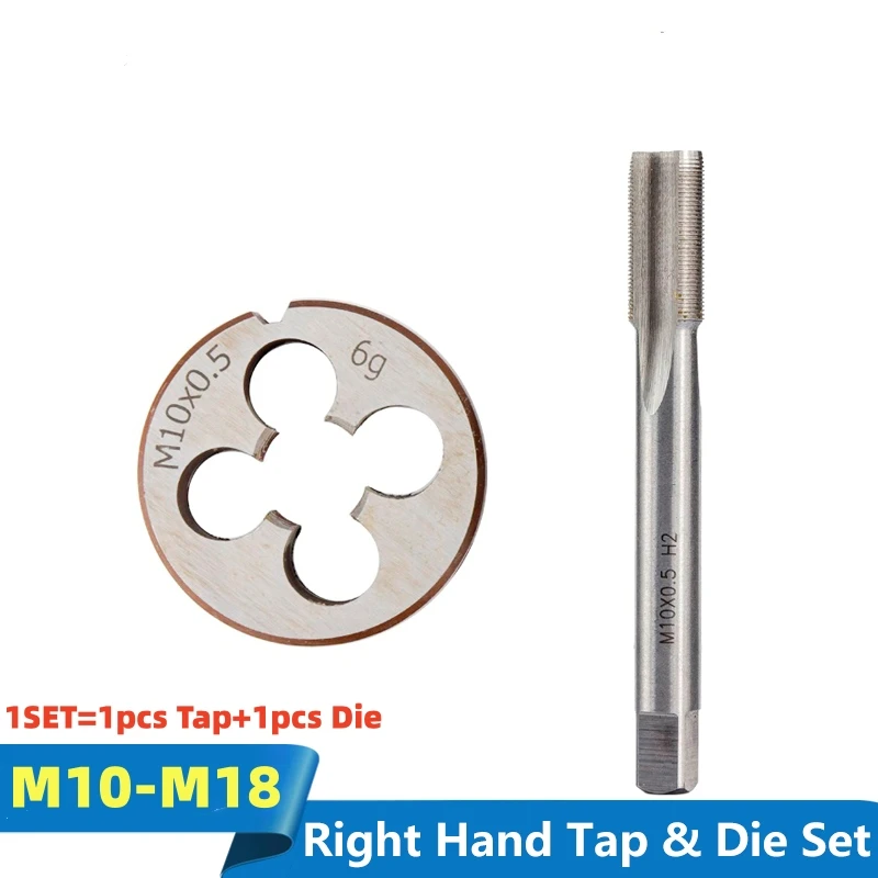 1Set-Metric-Thread-Tap-Round-Die-Suit-Fine-Thread-Tap-Round-Die ...