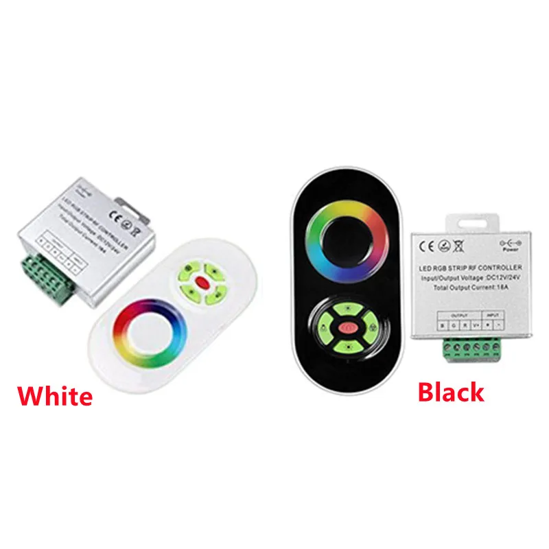 Dc12v-24v 18a Rgb Controller Wireless Rf Touch Panel Dimmer Rgb Remote ...