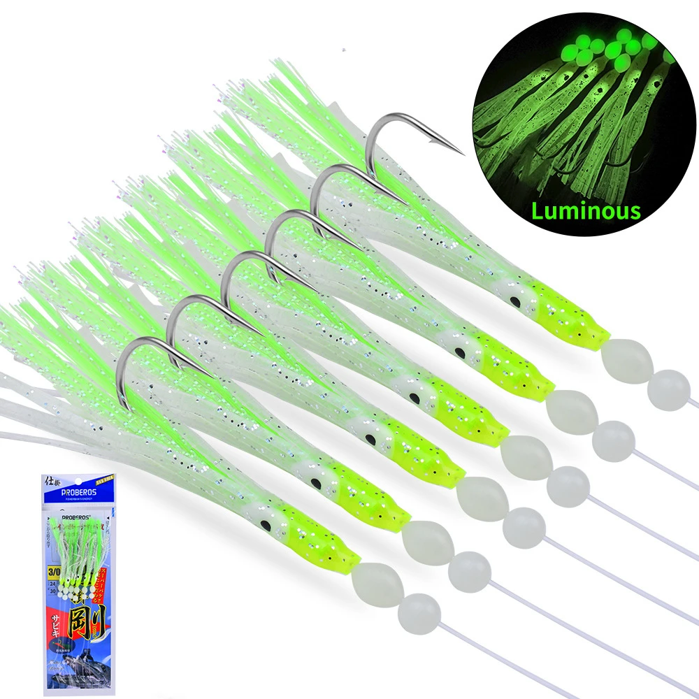 6pcs-pack-Luminous-Effect-Attractant-Fish-Trolling-Lure-180cm-Fish ...