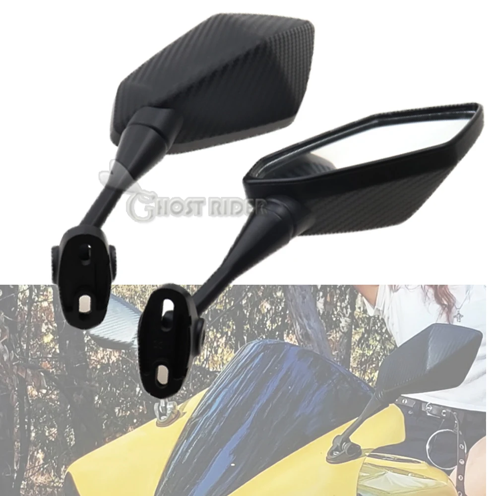 Motorcycle-Mirror-Black-Moto-Rearview-Side-Mirror-For-Yamaha-YZF600-YZF ...