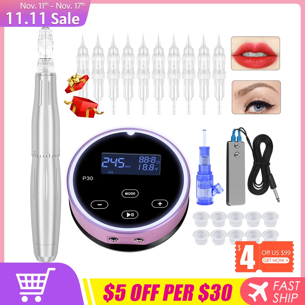 Professional-Permanent-Makeup-Machine-Rotary-Tattoo-Machine-Pen-Gun ...