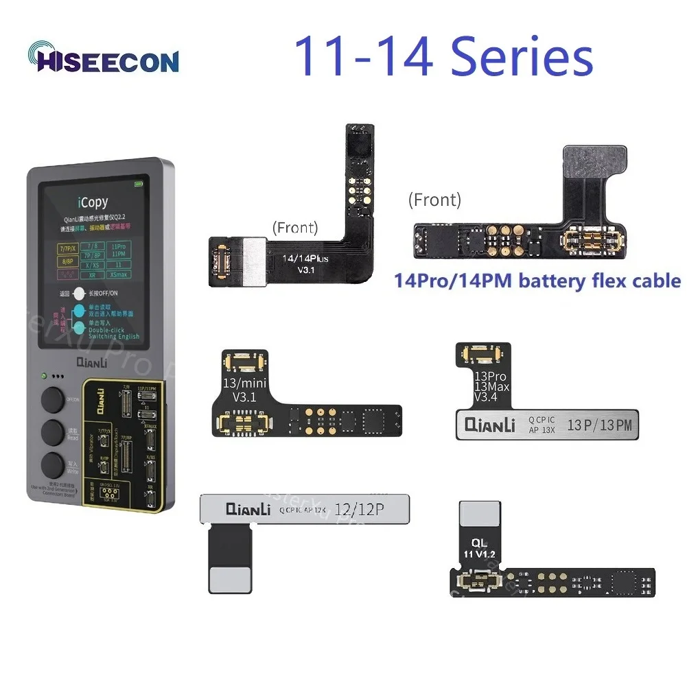 Qianli-Battery-Flex-Cable-Tag-On-For-iPhone-11-11Pro-12-13-Pro-Max-No ...