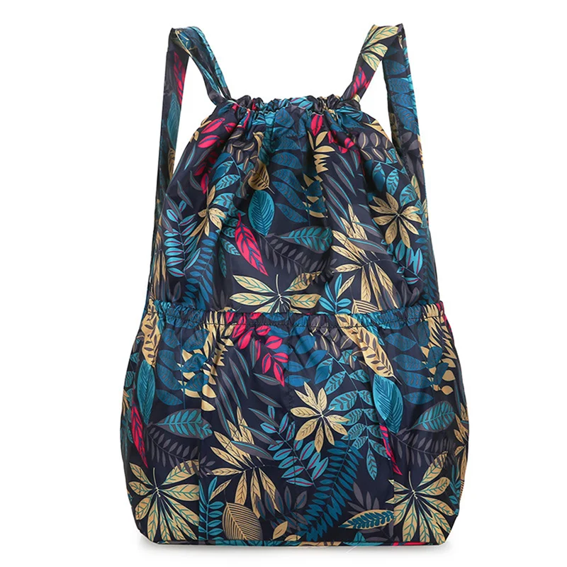Women-Backpack-Sports-Cloth-Bunch-Pocket-Drawstring-Rucksack-Women-s ...