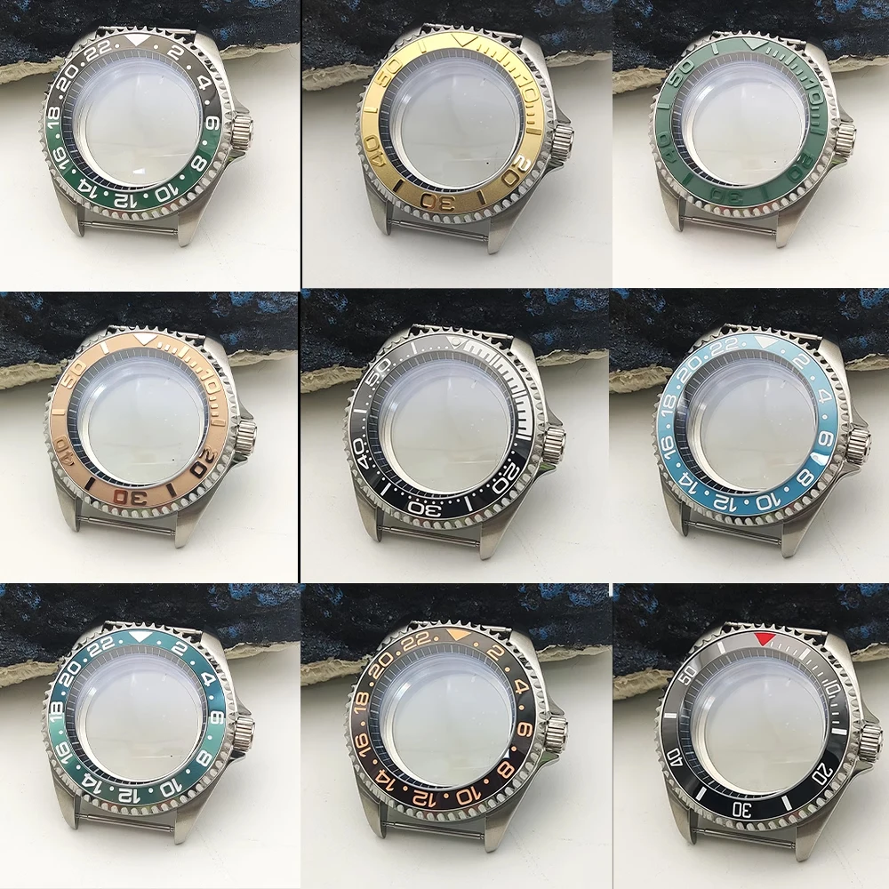 Casual Fashion 42mm Men's Watch Cases Flat Sapphire double-layer Class ...