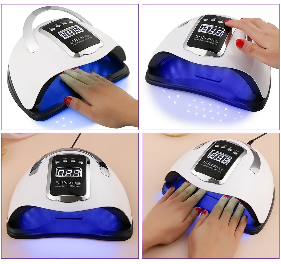 SUN X10 MAX-Lampe LED UV pour Sèche-Ongles,Manucure,Gel VarjuvenNail avec Détection de Mouvement ...