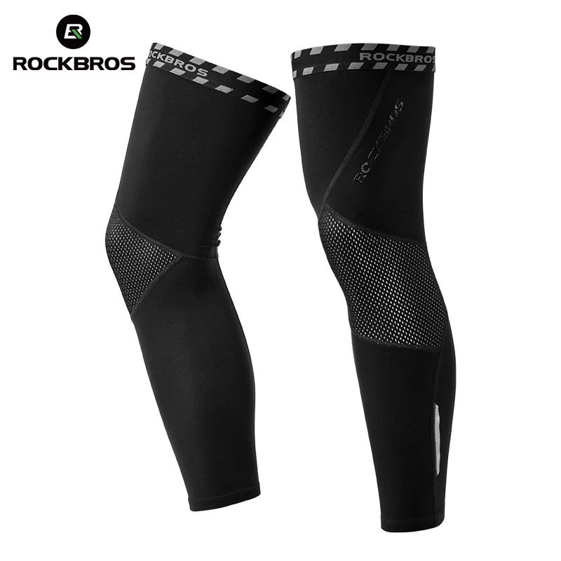 ROCKBROS Winter Leg Warmers Men Windproof Thermal Fleece Warm Bicycle ...