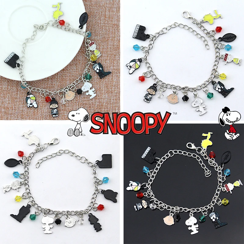 Snoopy-Bracelet-Cute-Alloy-Multi-Combination-Charm-Pendant-Chain ...